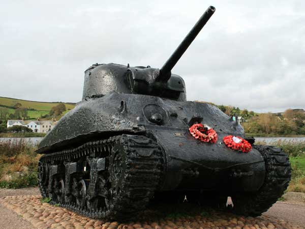 Slapton Sands Sherman Tank